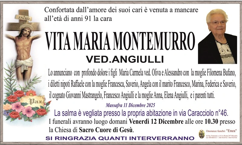 ViviWebTv - Massafra | VITA MARIA MONTEMURRO