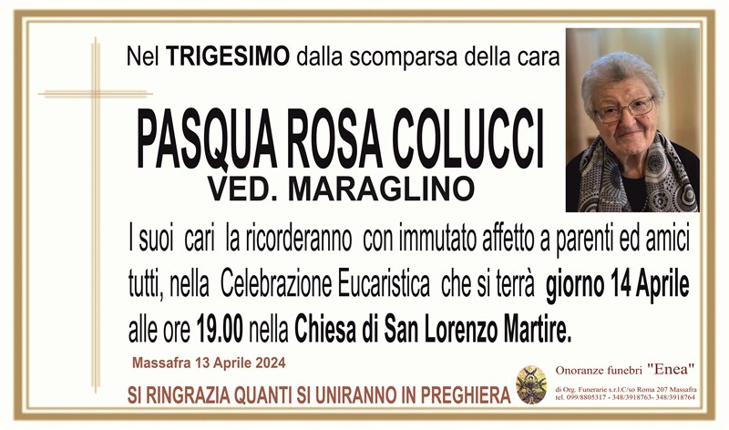 ViviWebTv - Trigesimo di PASQUA ROSA COLUCCI