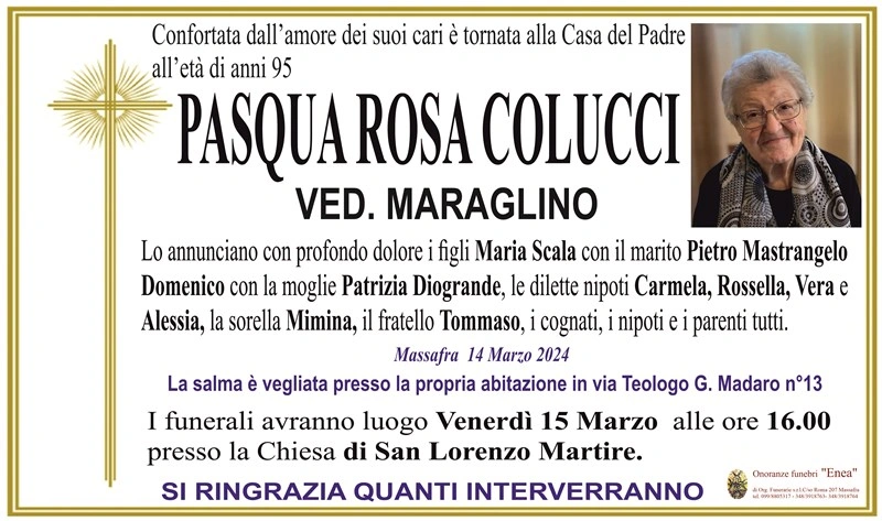 ViviWebTv - Trigesimo di PASQUA ROSA COLUCCI