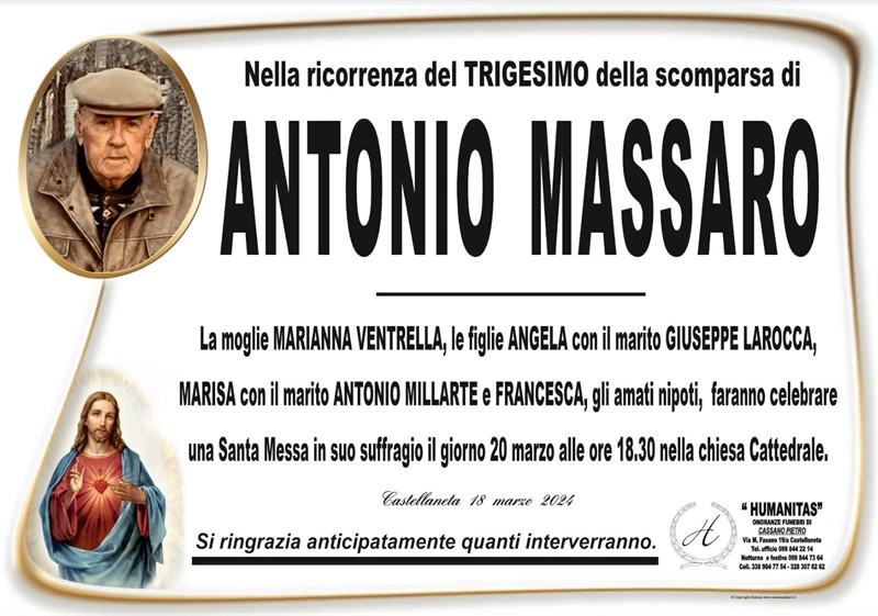 ViviWebTv - Trigesimo di Antonio Massaro