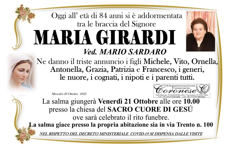 ViviWebTv - Massafra | Maria Girardi