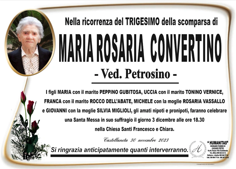 ViviWebTv - Trigesimo di Maria Rosaria Convertino